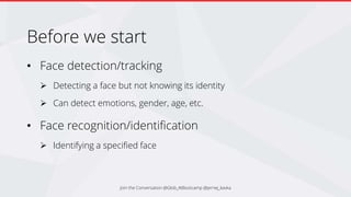 Real-time face recognition with Microsoft Cognitive Services | PPT