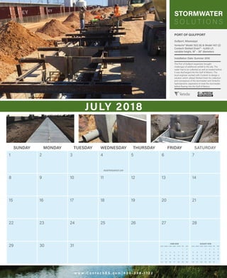 2018 Contech Calendar | PDF
