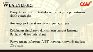 Real Case of CGV Cinema Indonesia - Brand Activation Evaluation | PPT