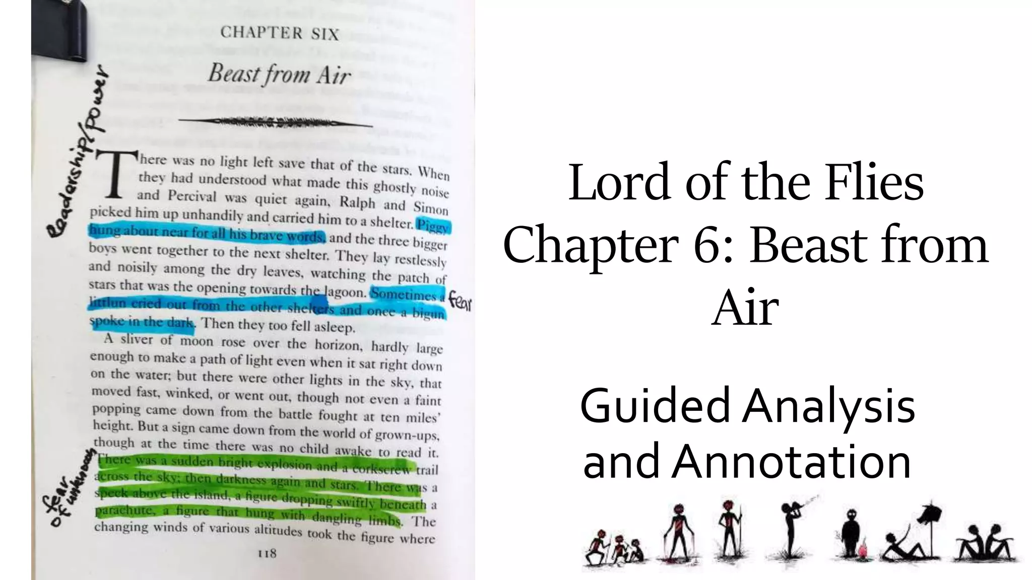 Lord of the Flies: Chapter 6 summary and annotation | PPTX