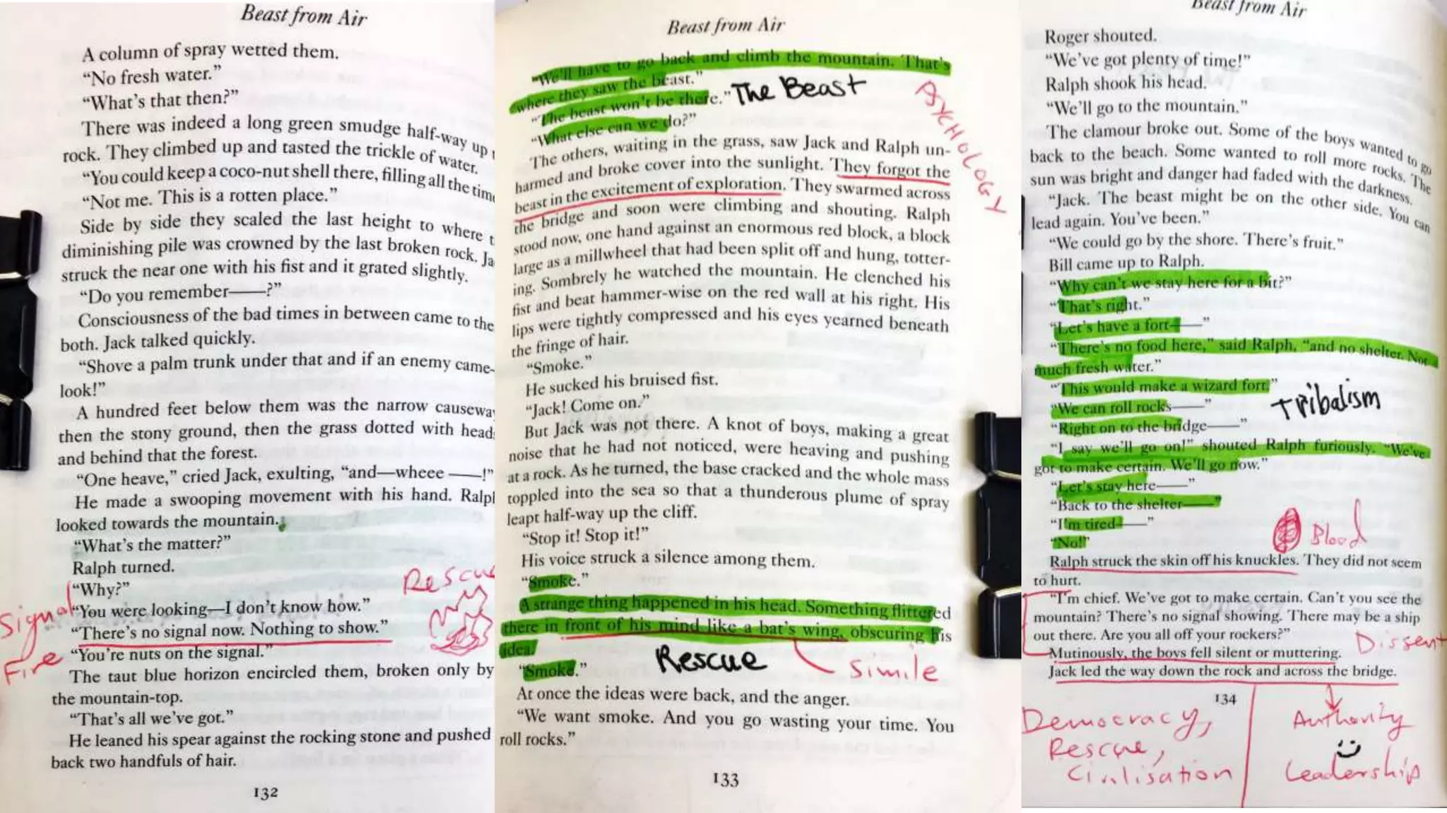 Lord of the Flies: Chapter 6 summary and annotation | PPTX