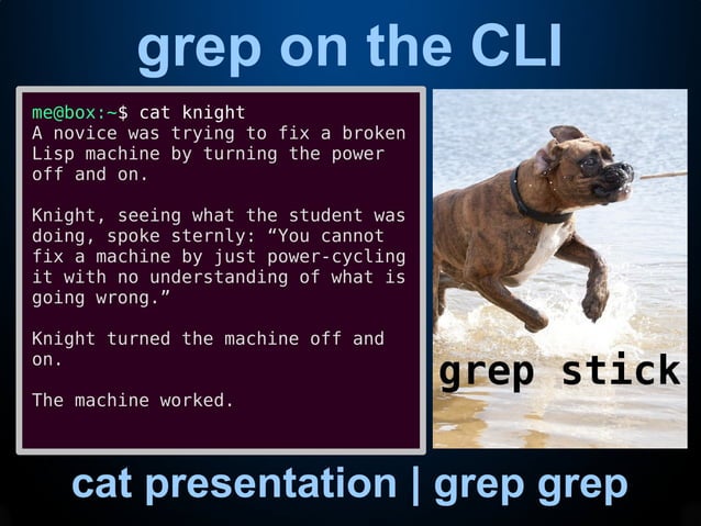 CLI Wizardry - A Friendly Intro To sed/awk/grep | PPT
