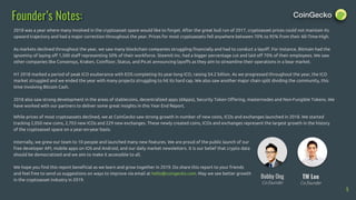 CoinGecko 2018 Full Year Cryptocurrency Report | PDF