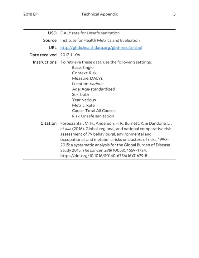 2018 epi-technical-appendix | PDF | Endocrine and Metabolic Diseases | Diseases and Conditions