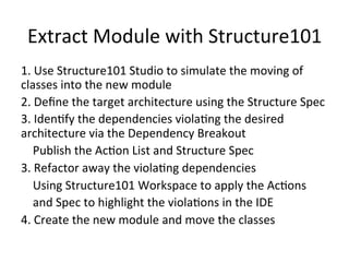 Monolith to Modular - The devil in the dependencies | PPT
