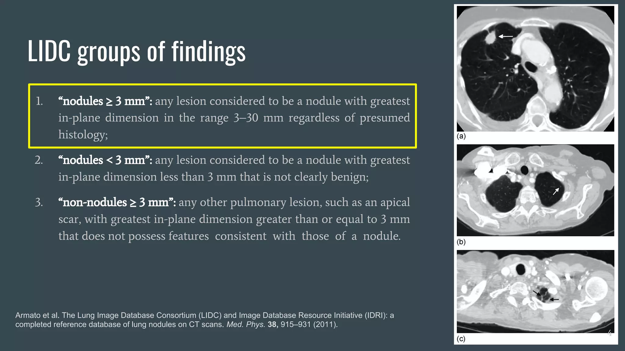 Standardized representation of the LIDC annotations using DICOM | PDF
