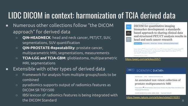 Standardized representation of the LIDC annotations using DICOM | PDF