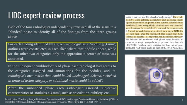 Standardized representation of the LIDC annotations using DICOM | PDF