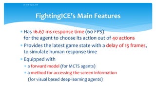 2018 Fighting Game AI Competition | PPT