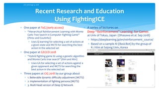 2018 Fighting Game AI Competition | PPT