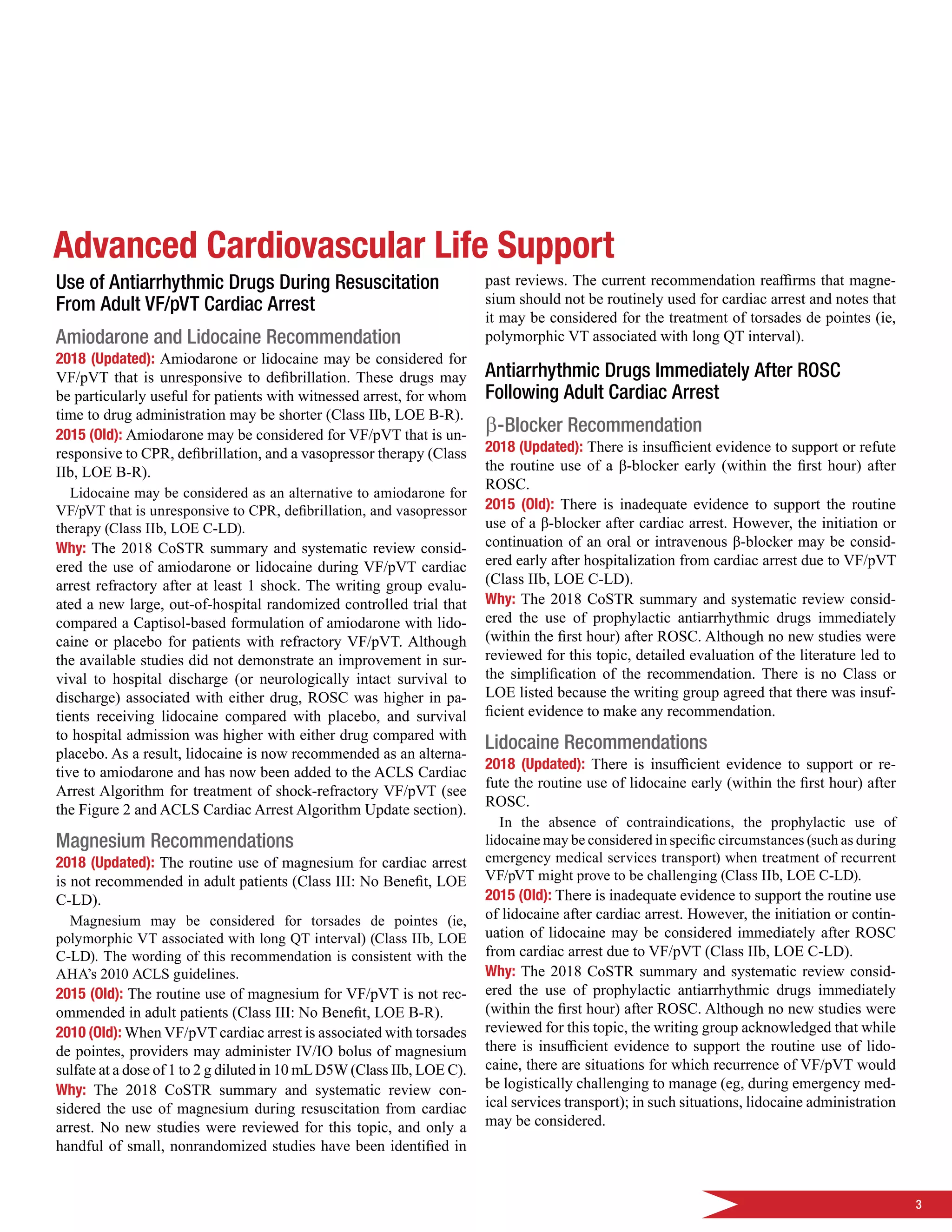 Actualización AHA 2018 de ACLS y PALS (Highlights) | PDF | First Aid ...