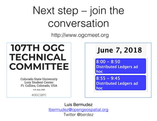 Using Blockchain in Geospatial Applications | PPT