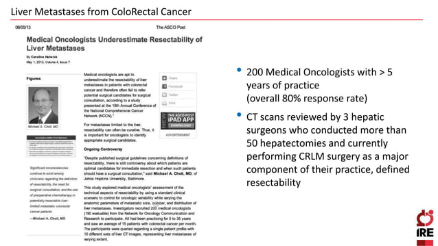 Surgical treatment of colo rectal liver metastases | PPT