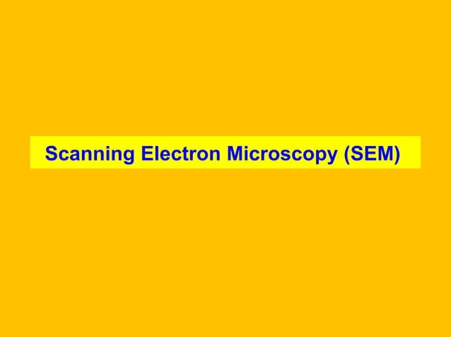 2018 HM-scanning electron microscope | PPT | Chemistry | Science