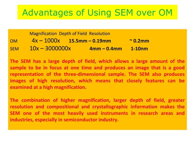 2018 HM-scanning electron microscope | PPT | Chemistry | Science