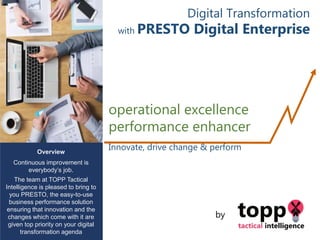Innovate your company with PRESTO Digital Enterprise | PPT