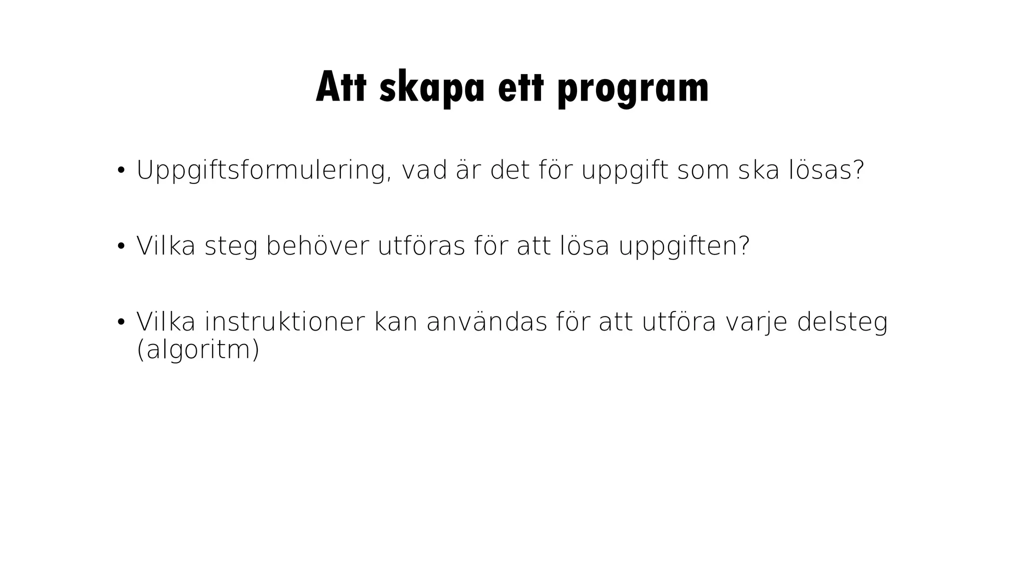 HT18 - DA354A - Introduction to programming | PPT