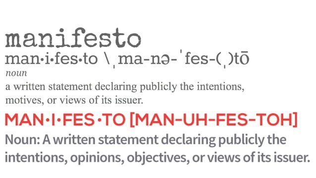Manifesto - Writing Task Explanation | PPT