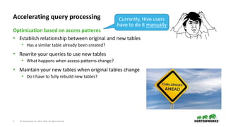 Accelerating query processing with materialized views in Apache Hive | PPT