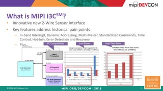 MIPI DevCon Seoul 2018: Evolving MIPI I3C for New Usages and Industries | PDF