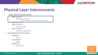 MIPI DevCon Seoul 2018: Troubleshooting MIPI M-PHY Link and Protocol Issues | PDF