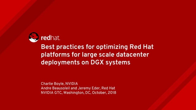 Best practices for optimizing Red Hat platforms for large scale ...