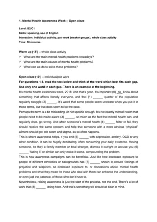 2018 October Cambridge English Teacher Activities - Nº 49 | PDF