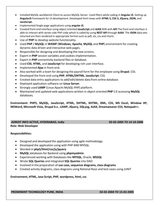 2018 p.ranjan.raja msc-13_year_ex_php_webdeveloper | PDF