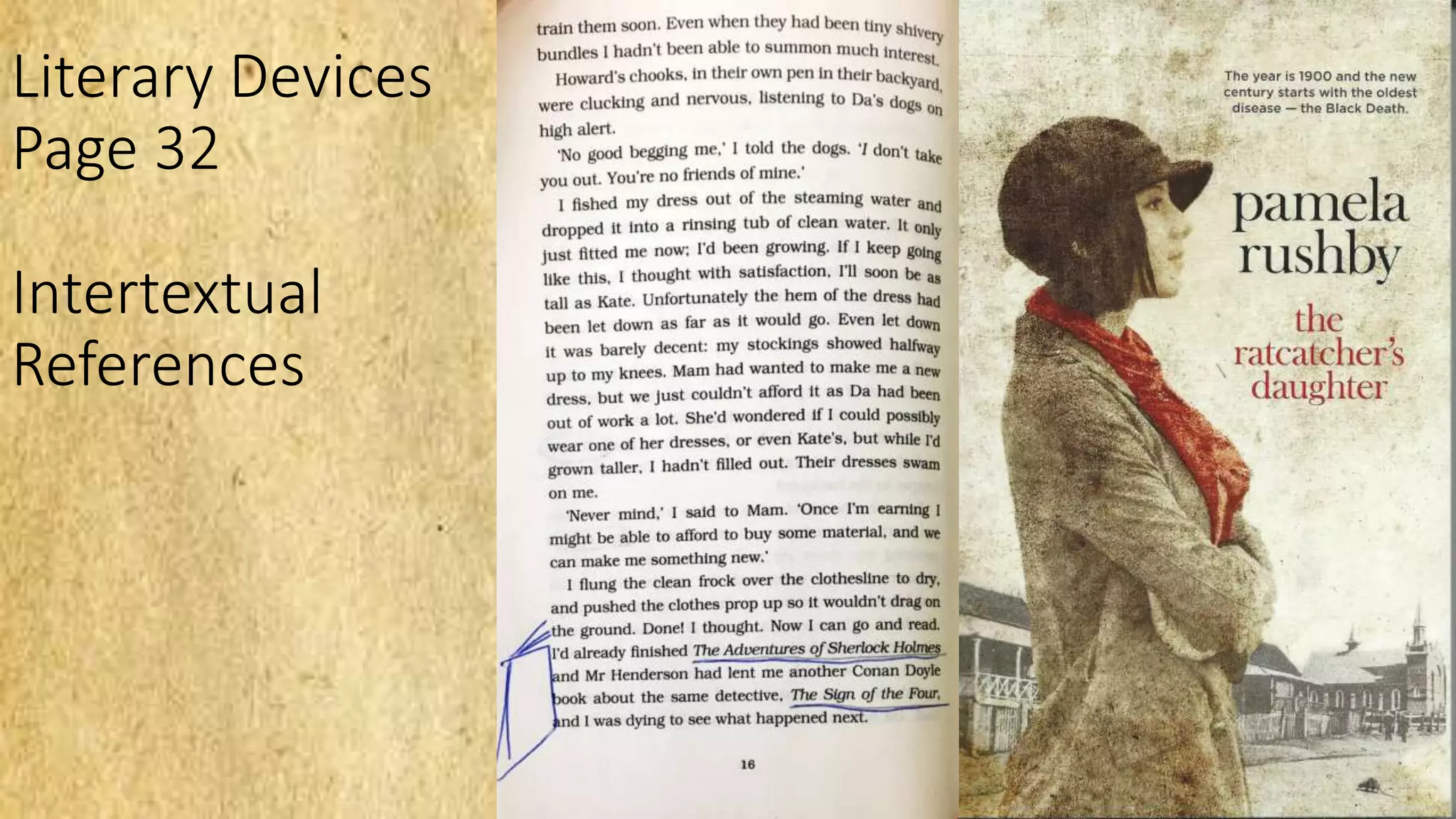 ratcatchers daughter - literary devices and examples | PPTX