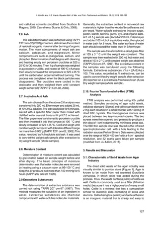 characteristics of solid waste of agar-agar industries | PDF