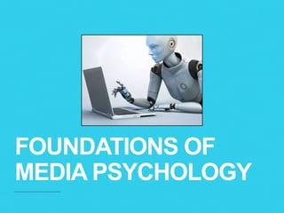 Fielding faculty Dr. Pam Rutledge: What I do with media psychology | PDF