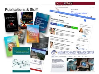 Fielding faculty Dr. Pam Rutledge: What I do with media psychology | PPT