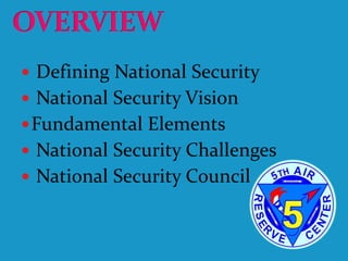 study guide for rotc THREATS TO NATIONAL SECURITY.ppt