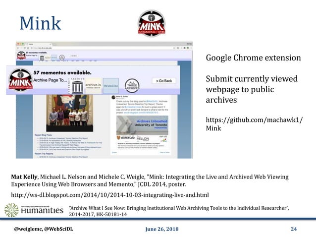 Intro to Web Archiving | PPT