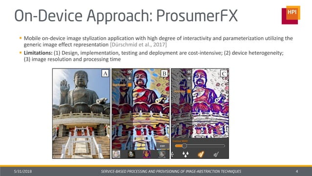 Service-based Processing and Provisioning of Image-Abstraction Techniques | PPT