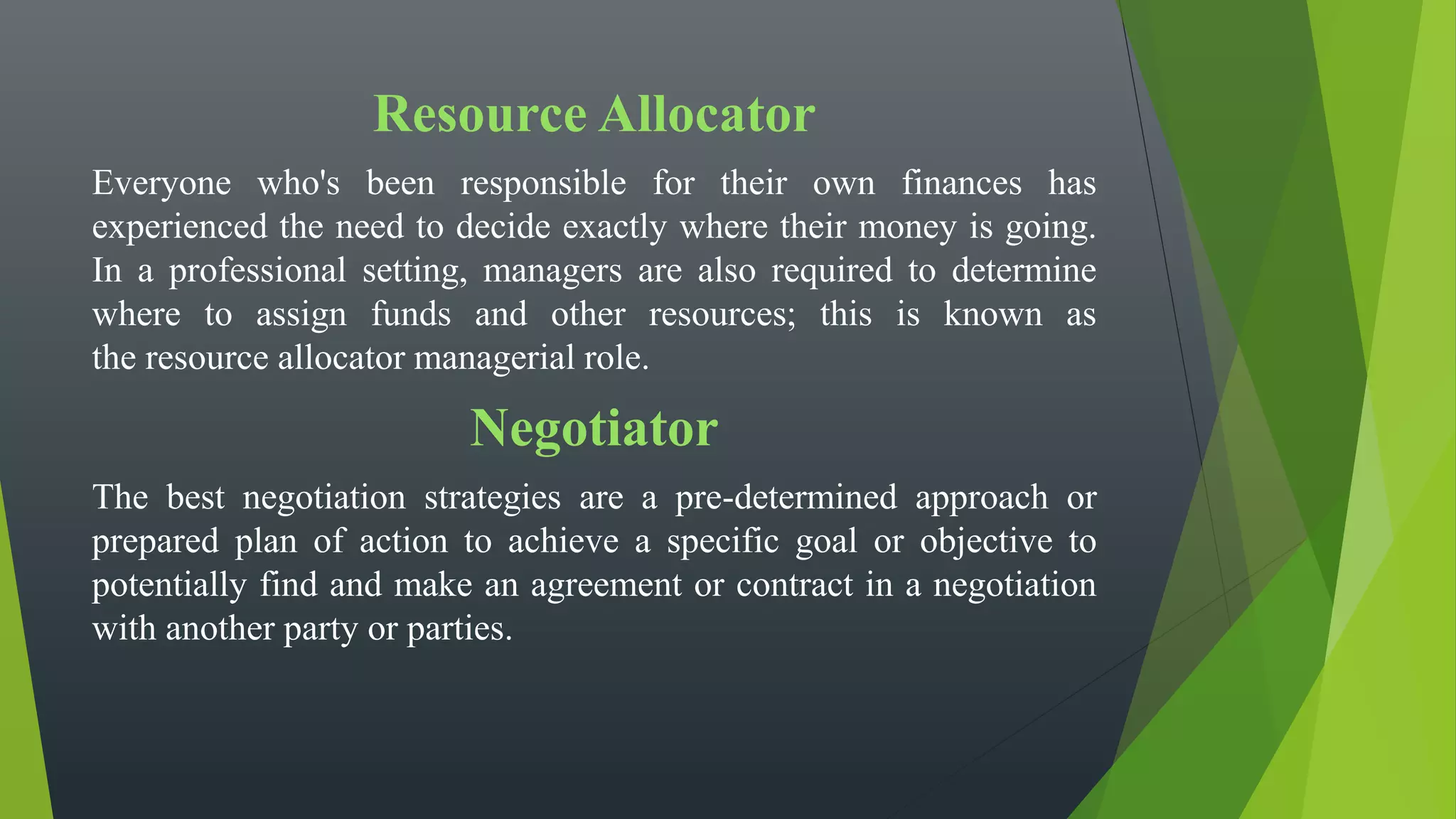 Roles of Manager | PPTX