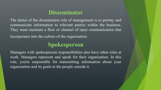 Roles of Manager | PPTX