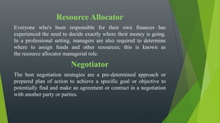 Roles of Manager | PPTX