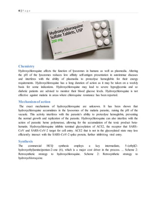 Drugs used to treat Covid-19 with their Chemistry, Mechanism of action ...