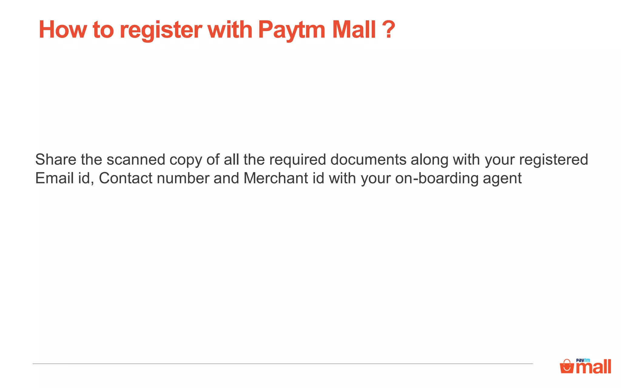 Paytm Mall Shop_Registration_English | PPT