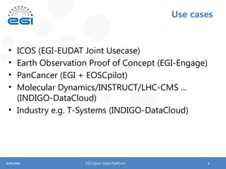 EGI - Open Data Platform | PPT