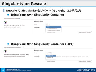 Rescale で Singularity を使ってみよう！ | PDF