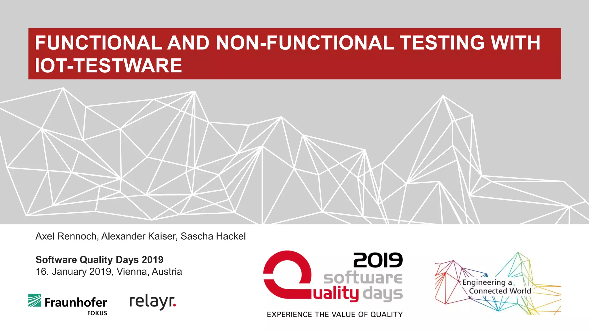 Functional and non-functional testing with IoT-Testware | PPT