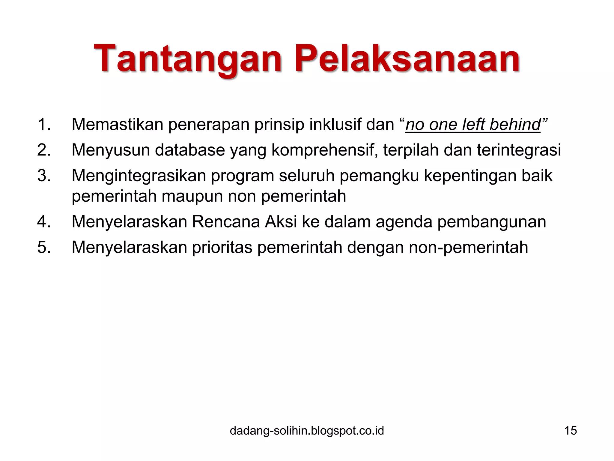 Kesiapan Daerah dalam Pelaksanaan Tujuan Pembangunan Berkelanjutan (TPB ...