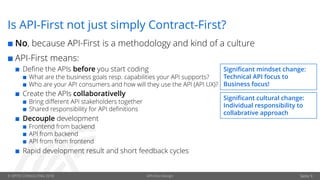 API-first design - Basis for an consistent API-Management approach | PPT