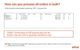 Express bulk order processing | PDF