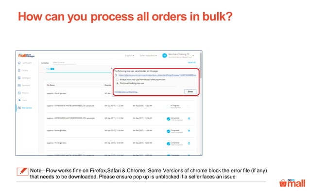 Express bulk order processing | PDF | Browsers | Computer Software and Applications