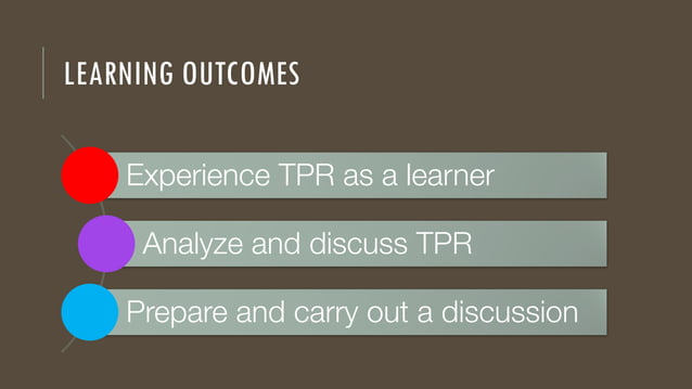 10 Principles of Total Physical Response (TPR) | PDF