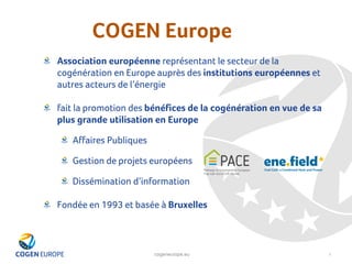 Développement de la cogénération en europe | PDF