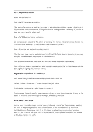 The ultimate guide for china wfoe formation in 2018 | PDF